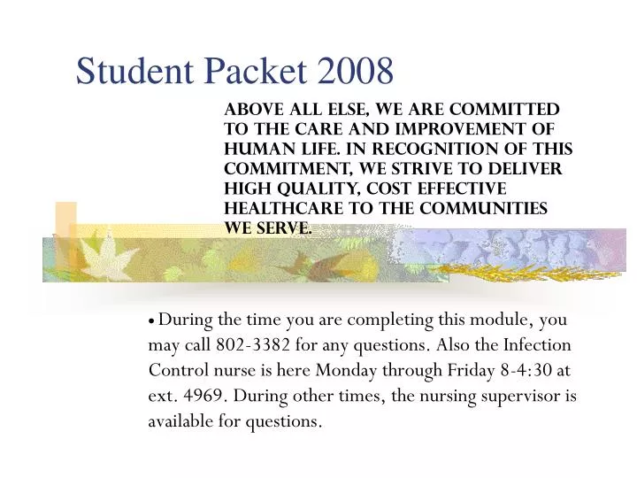 PPT - Student Packet 2008 PowerPoint Presentation, free download - ID ...