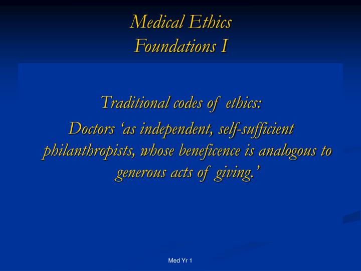 PPT - A Brief History and Overview Of Biomedical Ethics PowerPoint ...
