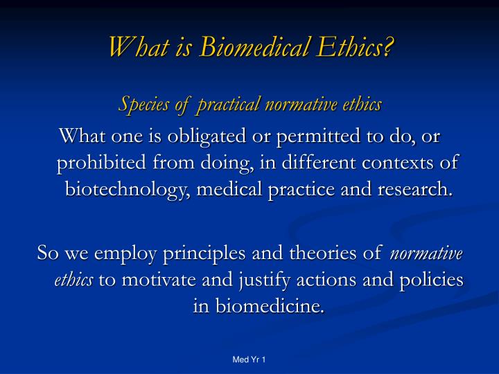 PPT - A Brief History and Overview Of Biomedical Ethics PowerPoint ...