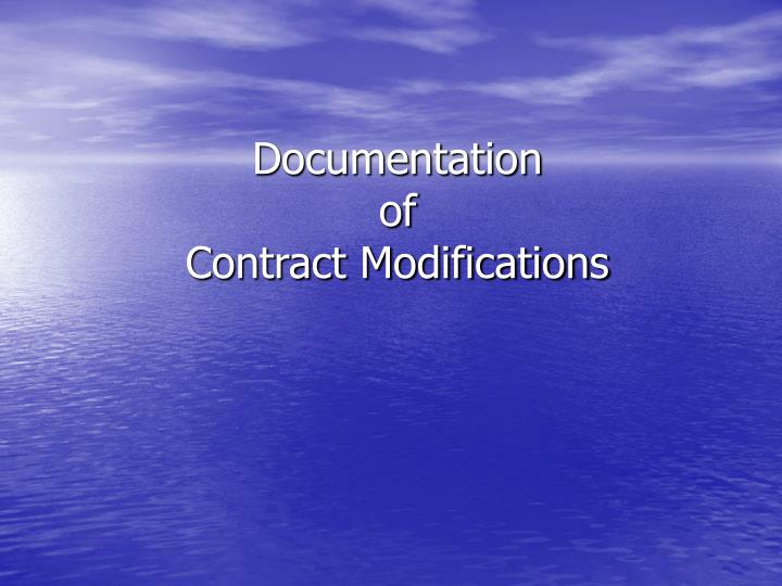 PPT - Modifications and Justifications PowerPoint Presentation - ID:5887789
