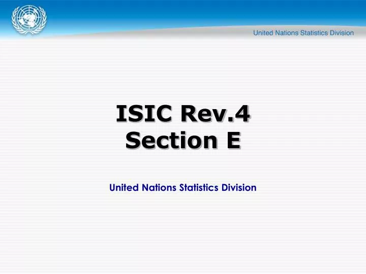 PPT - United Nations Statistics Division PowerPoint Presentation, free ...