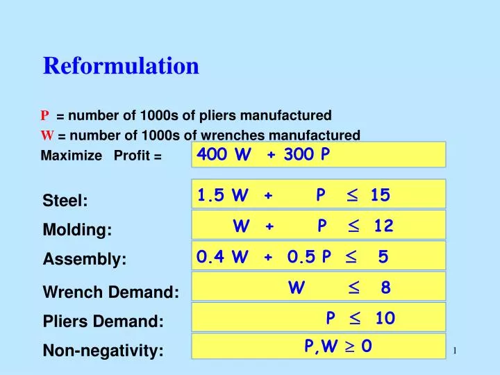 PPT - Reformulation PowerPoint Presentation, free download - ID:5889025