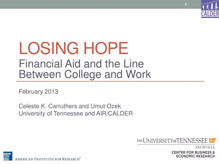 PPT - Losing HOPE PowerPoint Presentation, free download - ID:5890944