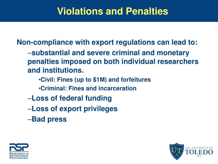 PPT - Export Control Laws, International Terrorism and UT Research: The ...