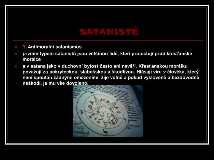 PPT - SATANISMUS PowerPoint Presentation - ID:5891442