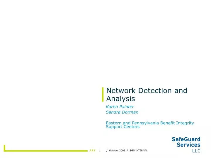 PPT - Network Detection and Analysis PowerPoint Presentation, free ...
