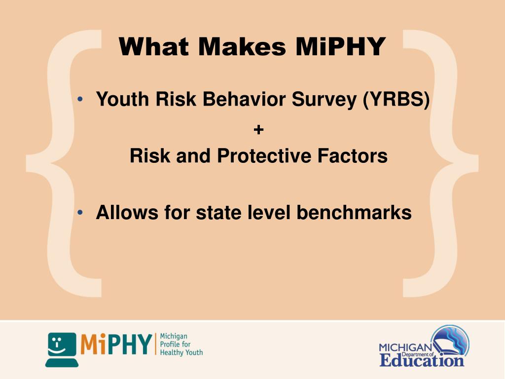 PPT - Michigan Profile for Healthy Youth (MiPHY) PowerPoint ...