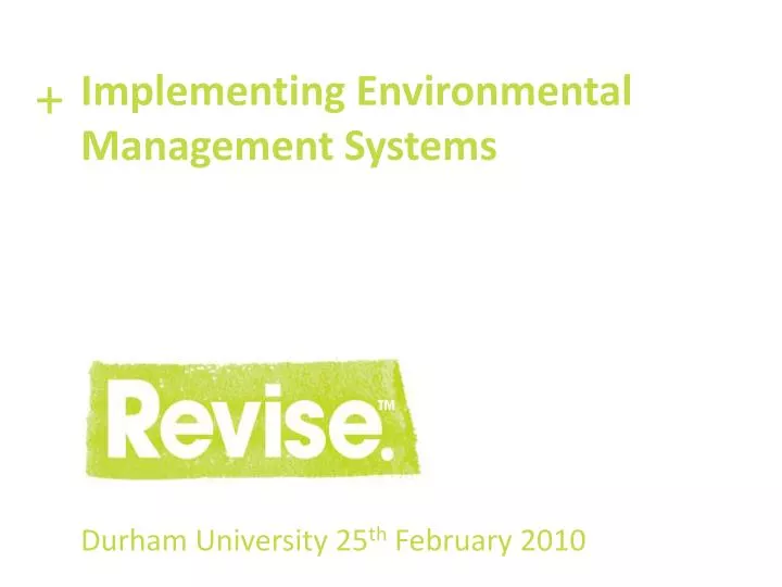 PPT - Durham University 25 th February 2010 PowerPoint Presentation ...