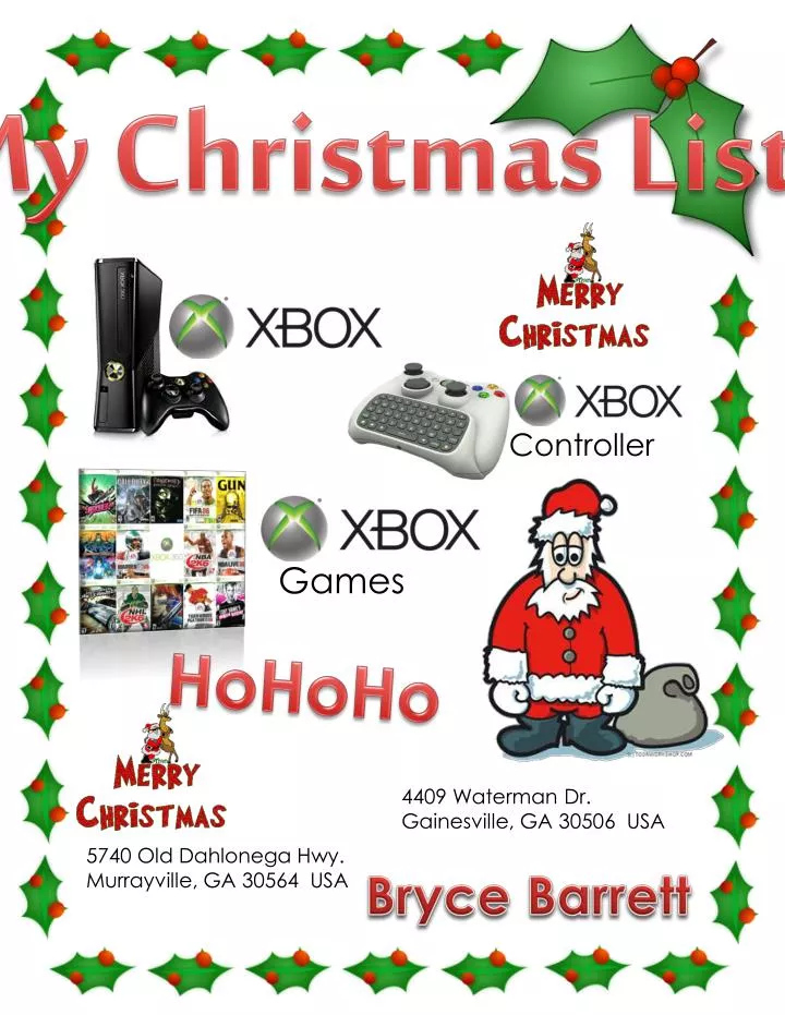 PPT - My Christmas List PowerPoint Presentation, free download - ID:5894120