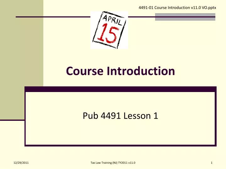 PPT - Course Introduction PowerPoint Presentation, free download - ID ...