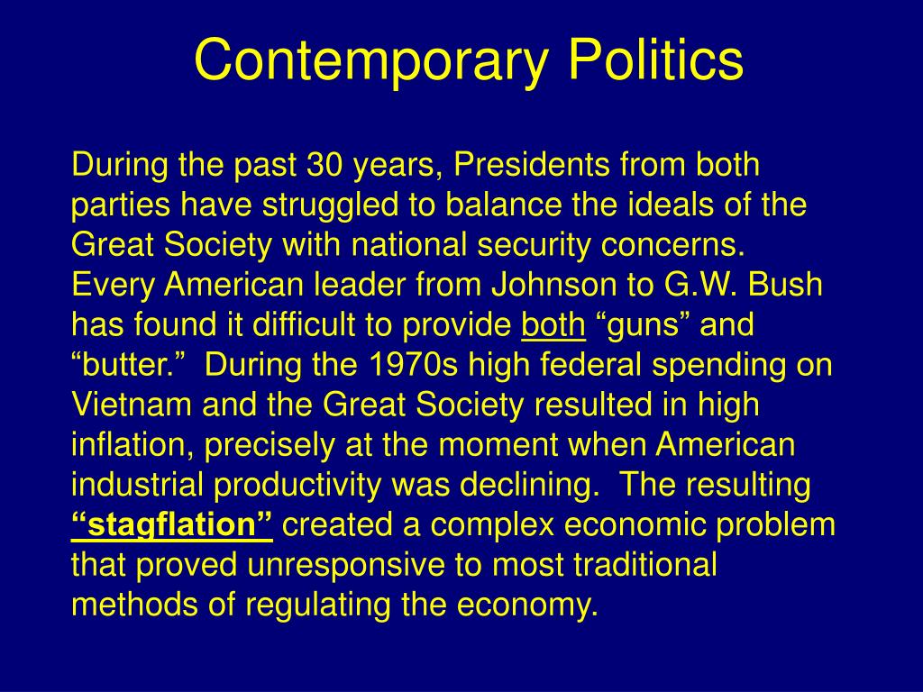 PPT - American Presidents and the Challenge of "Guns and Butter ...