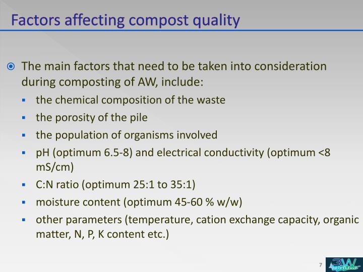 PPT - “Factors affecting quality of compost produced from agricultural ...