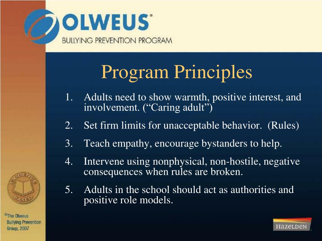 PPT - Olweus Bullying Prevention Program Overview Jefferson Middle ... PPT - Olweus Bullying Prevention Program Overview Jefferson Middle ...