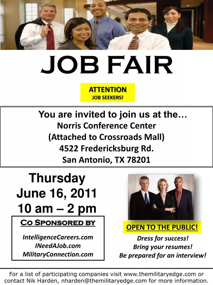 PPT - JOB FAIR PowerPoint Presentation, free download - ID:5896617