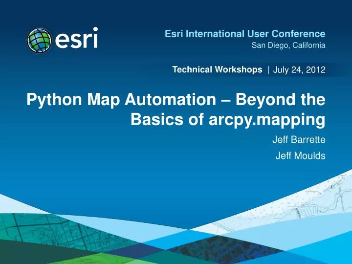 Ppt Python Map Automation Beyond The Basics Of Arcpymapping Powerpoint Presentation Id