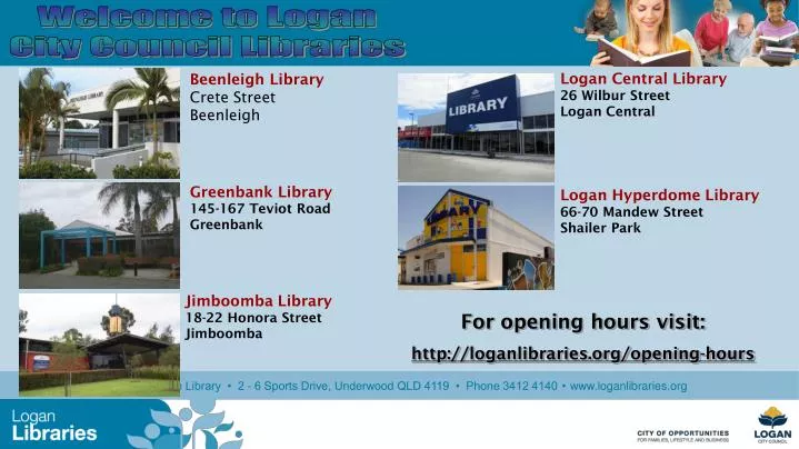 PPT - Welcome to Logan City Council Libraries PowerPoint Presentation ...