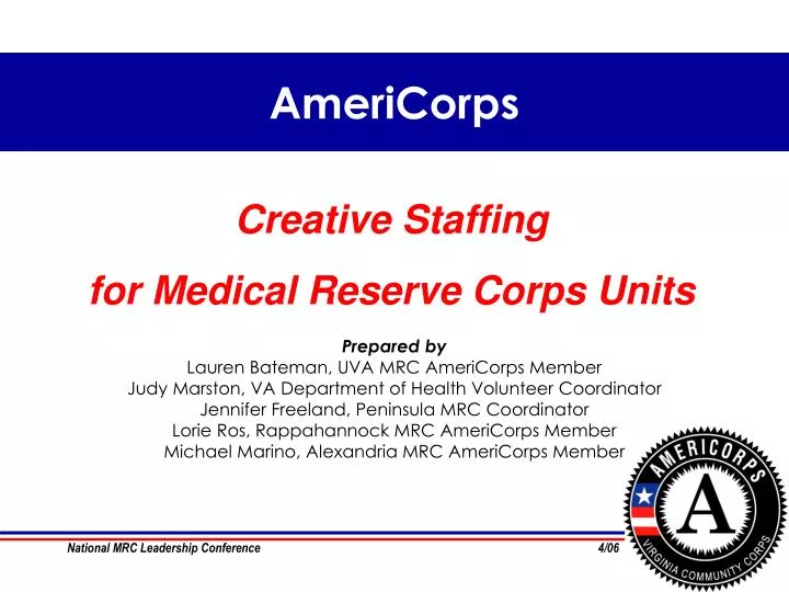 PPT - AmeriCorps PowerPoint Presentation, free download - ID:5899345