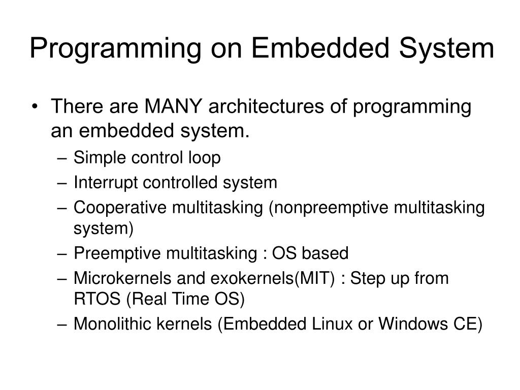 PPT Embedded System Programming PowerPoint Presentation Free