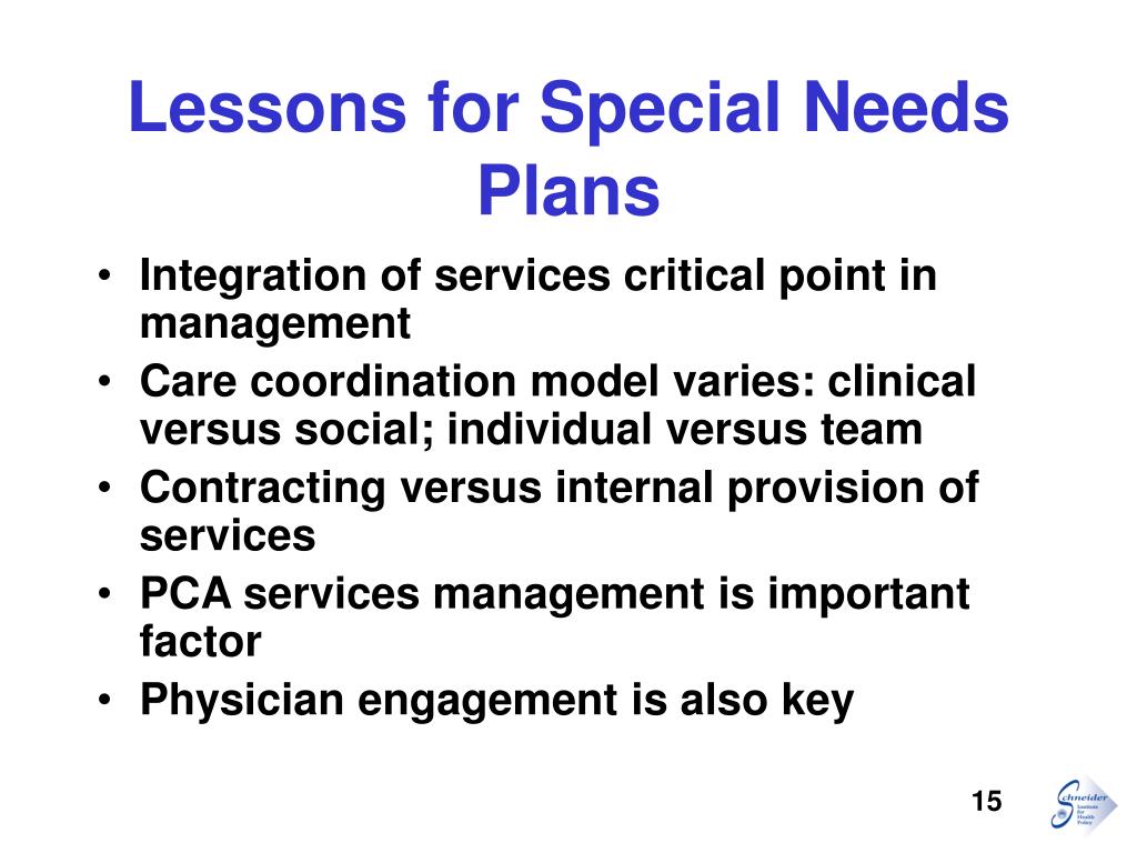 PPT - Medicare Special Needs Plans: Lessons from Demonstration Programs ...