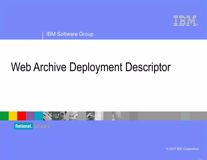 PPT - Web Archive Deployment Descriptor PowerPoint Presentation, free ...