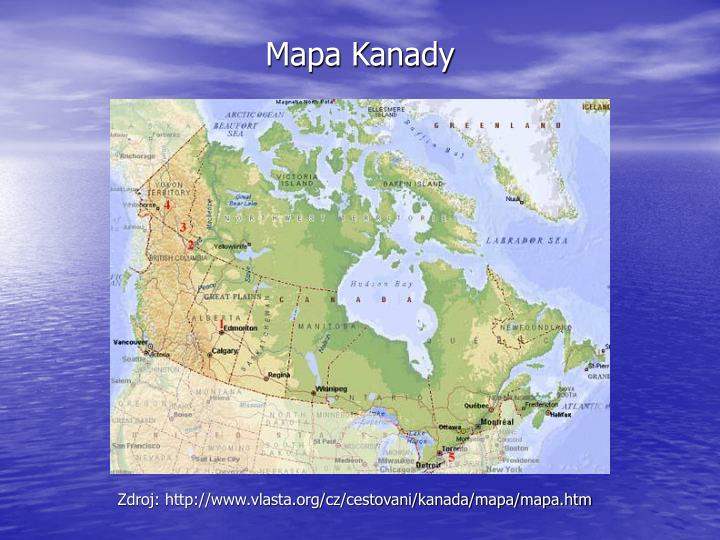 PPT - Téma hodiny: Kanada - základní údaje, poloha, přírodní podmínky ...