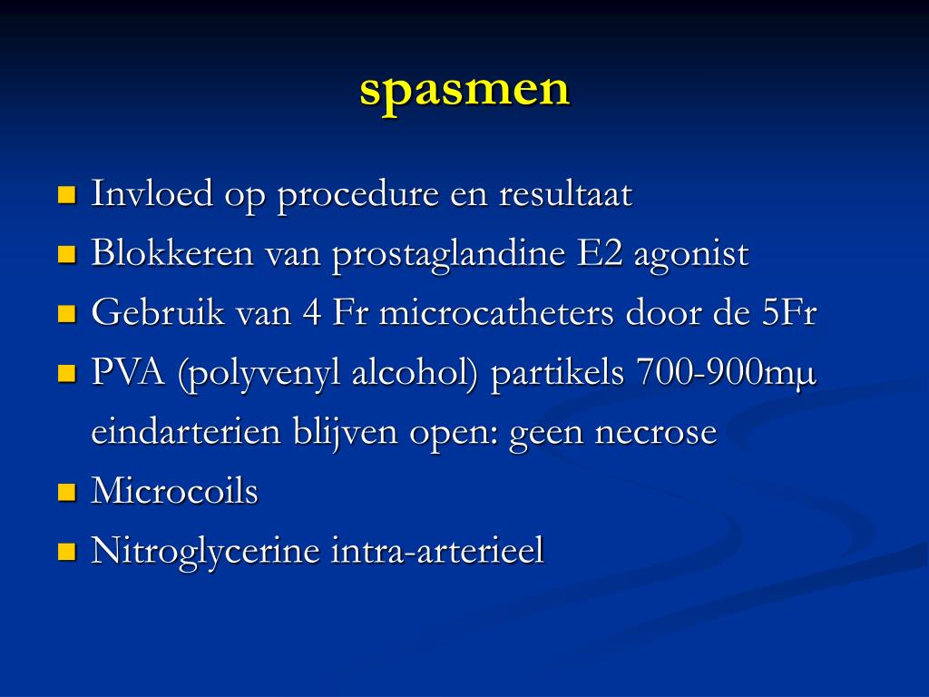 PPT - radiologische behandeling van de postpartum bloeding (of uterus ...