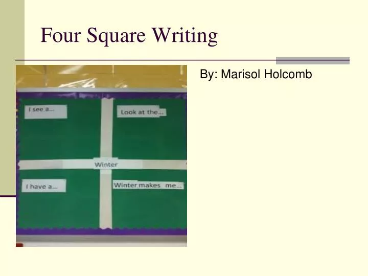 PPT - Four Square Writing PowerPoint Presentation, free download - ID ...