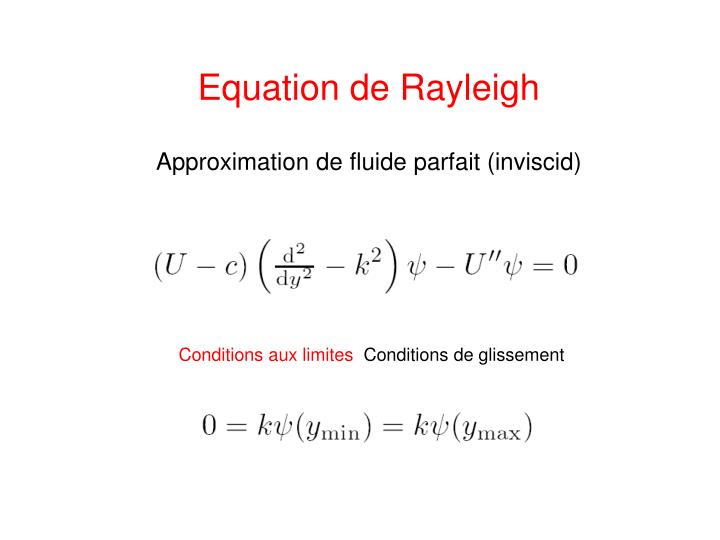 PPT - Influence de la viscosité: Re grand Couche limites dynamiques ...