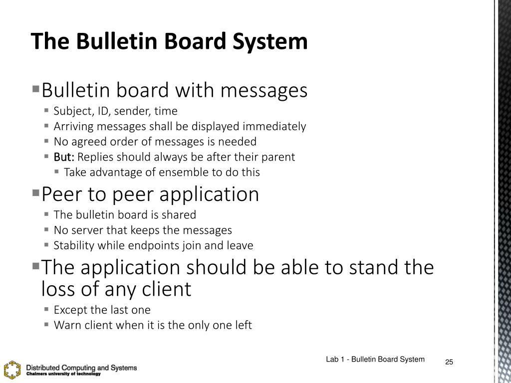 PPT Lab 1 Bulletin Board System PowerPoint Presentation Free