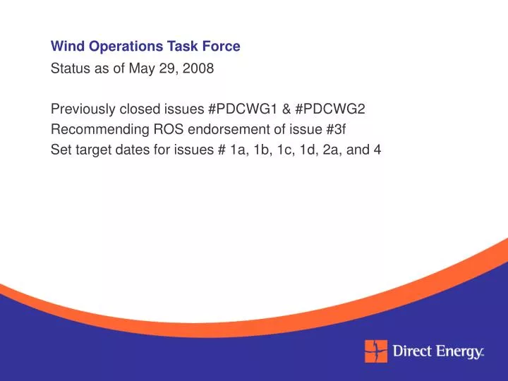 PPT - Wind Operations Task Force PowerPoint Presentation, free download ...