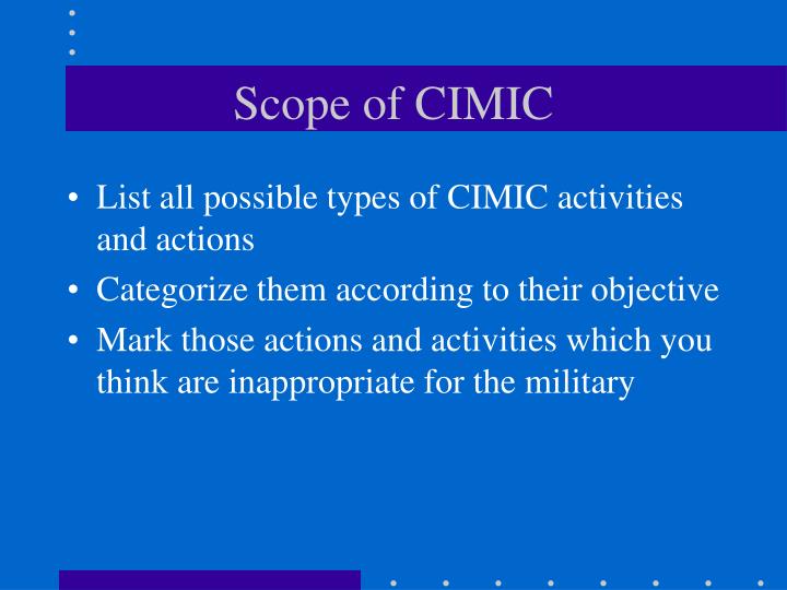 PPT - CIMIC IN UN PEACE OPERATIONS PowerPoint Presentation - ID:5908067