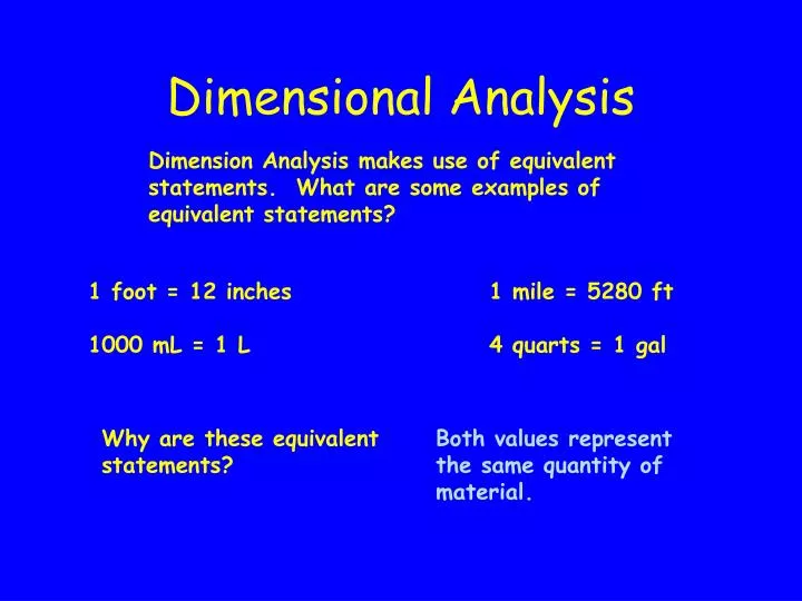 PPT Dimensional Analysis PowerPoint Presentation Free Download ID
