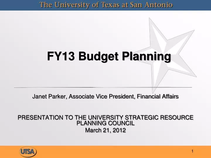 PPT - FY13 Budget Planning PowerPoint Presentation, free download - ID:5908814