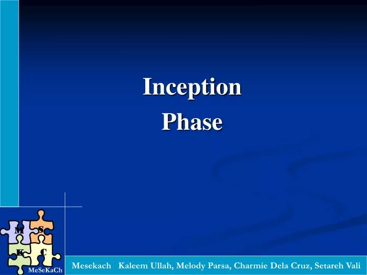 PPT - Inception Phase PowerPoint Presentation, free download - ID:5909117