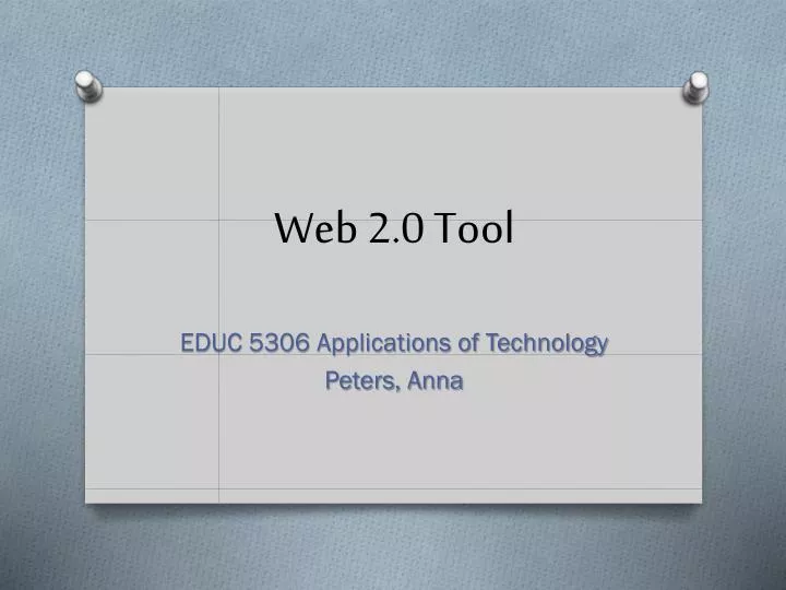 PPT - Web 2.0 Tool PowerPoint Presentation, free download - ID:5909529