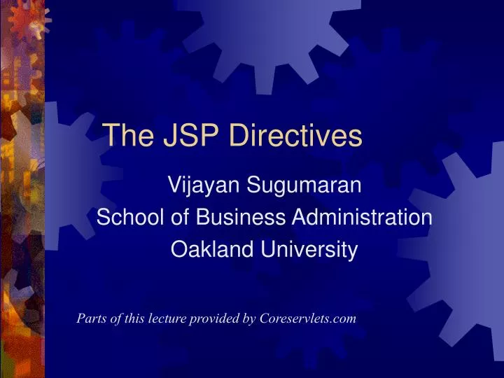 PPT - The JSP Directives PowerPoint Presentation, free download - ID ...