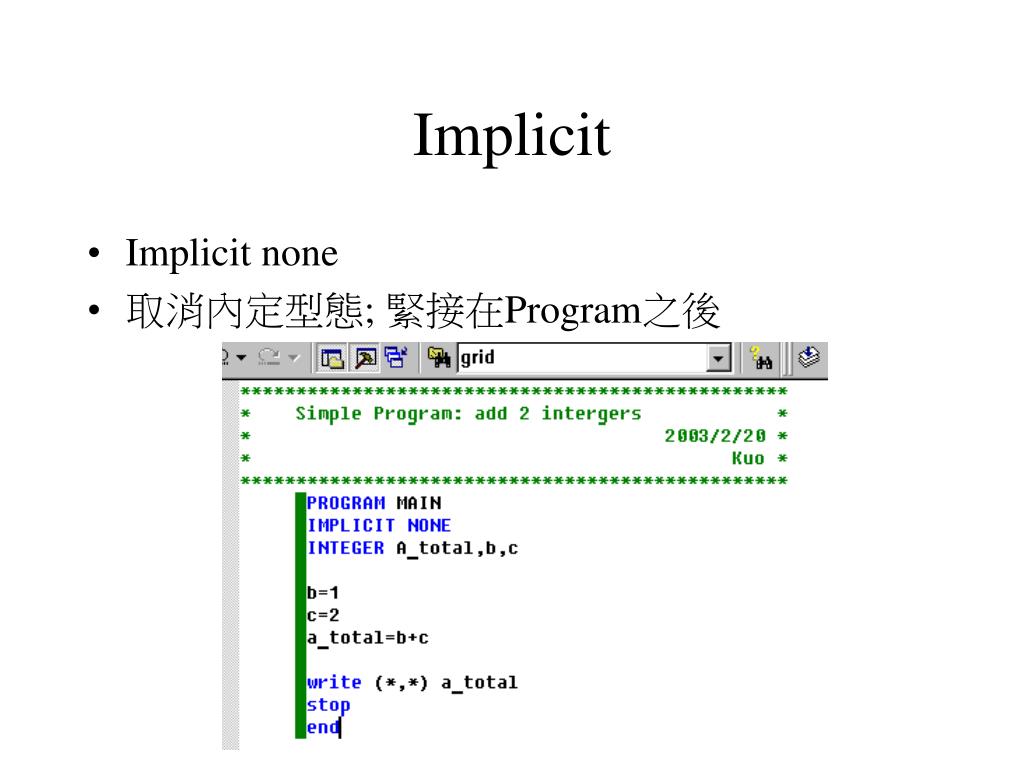 Ppt 計算機程式 C Omputer Programming Language Lecture 2 Introduction To Fortran Powerpoint
