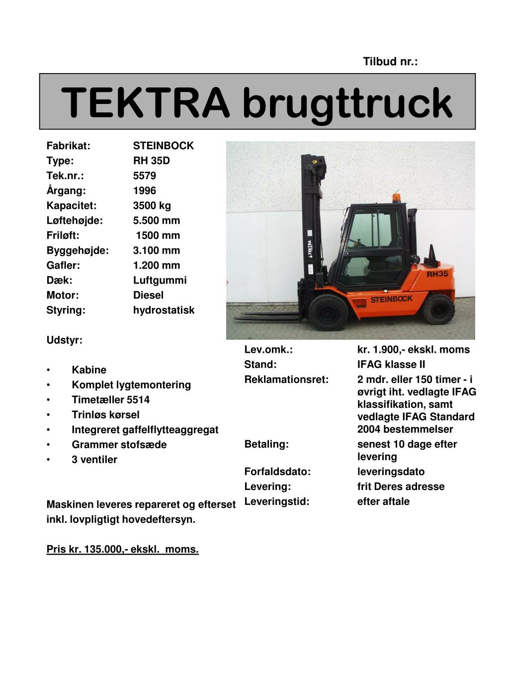 PPT - TEKTRA brugttruck PowerPoint Presentation, free download - ID:5913682
