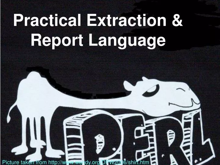 PPT - Practical Extraction & Report Language PowerPoint Presentation ...
