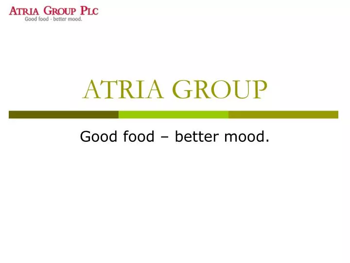 PPT - ATRIA GROUP PowerPoint Presentation, free download - ID:5915508