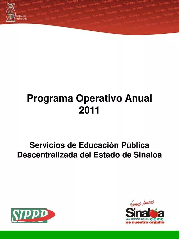 PPT - Programa Operativo Anual 2011 PowerPoint Presentation, free ...
