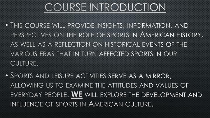 PPT - The History Of Sports In America PowerPoint Presentation - ID:5917533