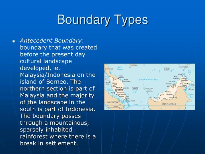PPT - The Nature and Significance of Political Boundaries And Types of ...