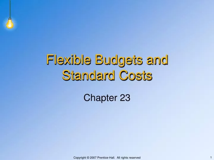 PPT - Flexible Budgets and Standard Costs PowerPoint Presentation, free download - ID:5918027