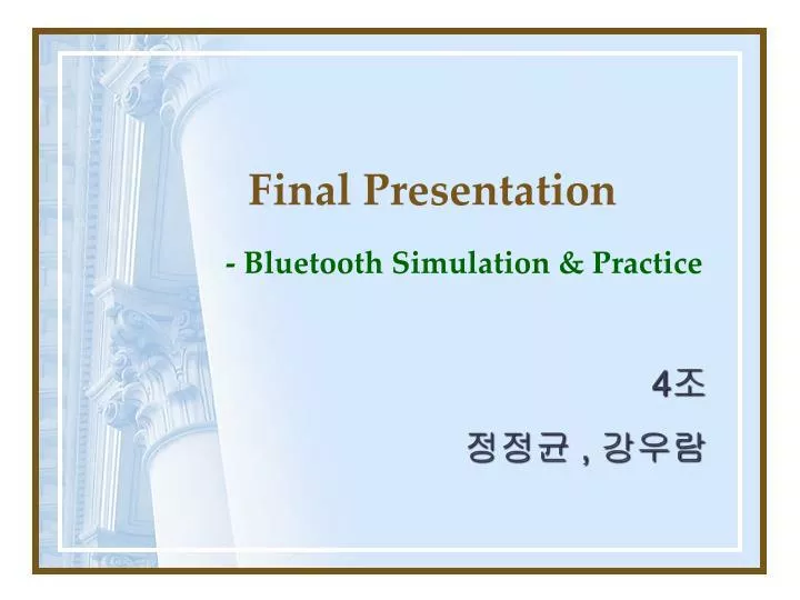 PPT - Final Presentation PowerPoint Presentation, free download - ID ...