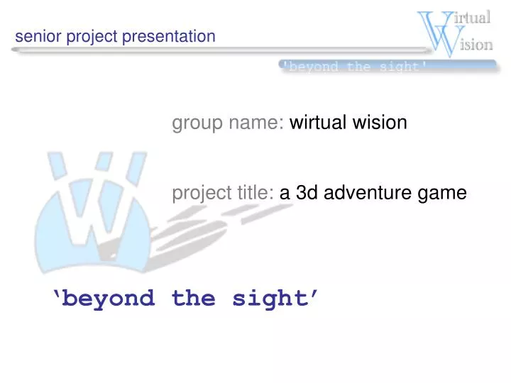 PPT - senior project presentation PowerPoint Presentation, free ...
