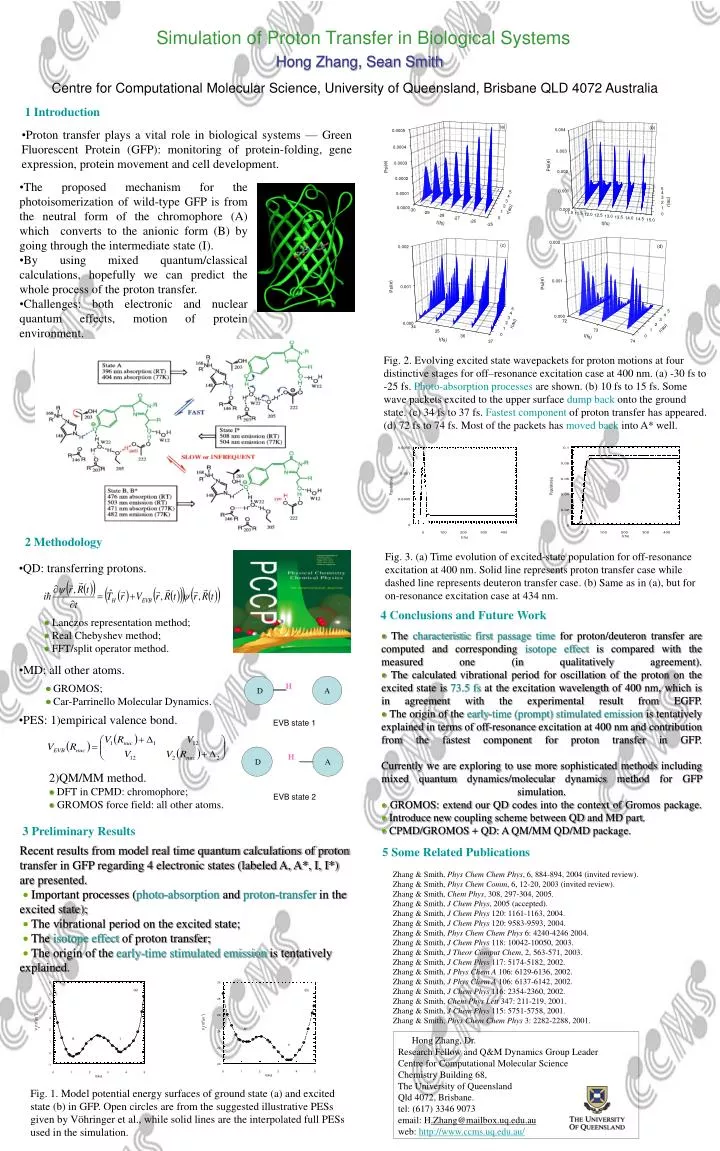 PPT - Simulation of Proton Transfer in Biological Systems PowerPoint ...