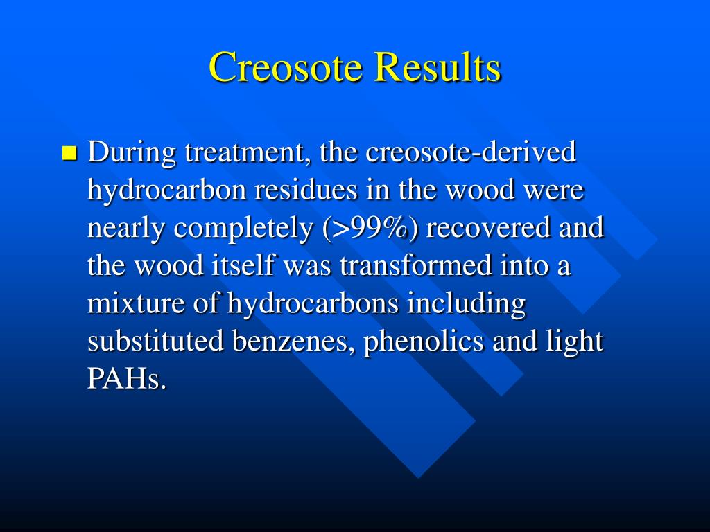 PPT - Supercritical Water Treatment of Creosote-Treated Wood Waste ...