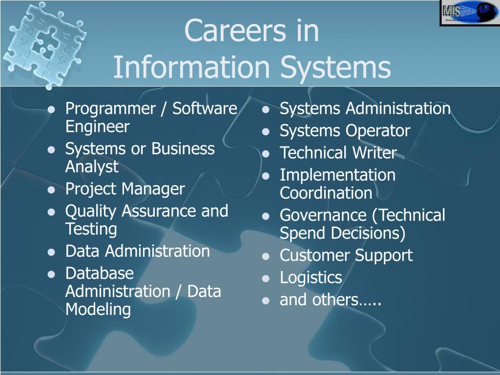 PPT - Choosing IS Academic Choices and Career Opportunities: Putting ...