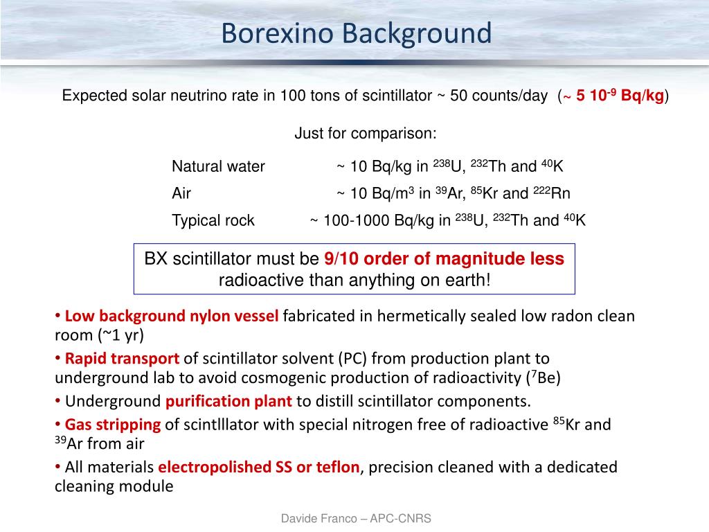 PPT - Solar neutrino spectroscopy and oscillation with Borexino ...